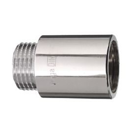 Tap extension Brass chrome-plated, 1/2 inch IT/ET x 15 mm,